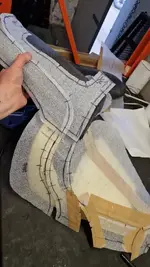 My new Tom Hurley custom seat with medical gel, reflex foam and ...